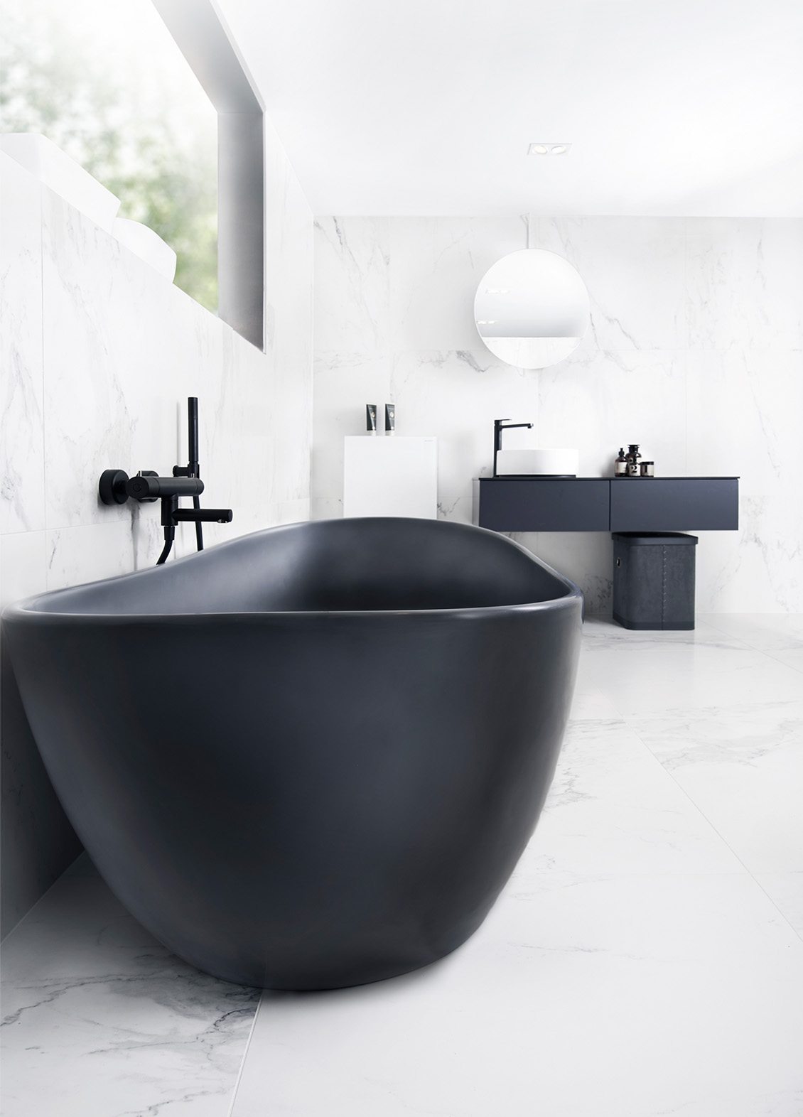 Gjør badet sofistikert med sort | Bademiljø